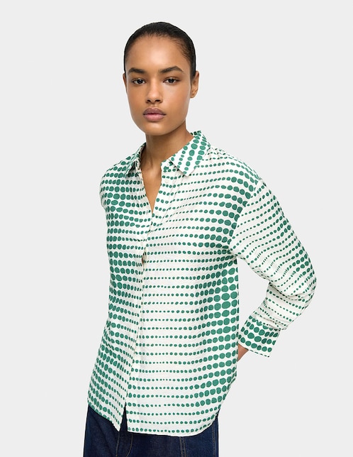 Camisa Parfois Paris Dezembro manga larga para mujer 1