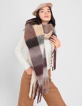 Bufanda MAP a cuadros para mujer